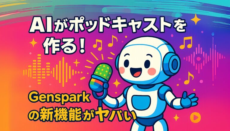 AIポッドキャスト革命：Gensparkで誰でもラジオ番組が作れる時代へ | 株式会社カンマン